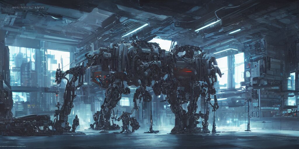 Lexica - Cyberpunk mecha mechanic interior, design sheet, concept ...