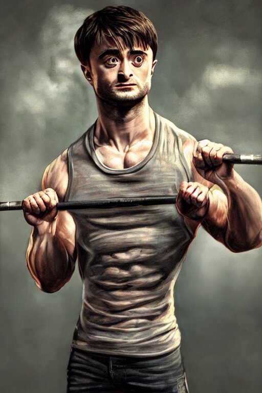Lexica - Highly detailed rendering of Daniel Radcliffe as Harry Potter ...