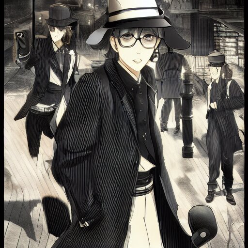 Lexica - Peeky Blinders, manga cover illustration by Tomoyuki Yamasaki ...