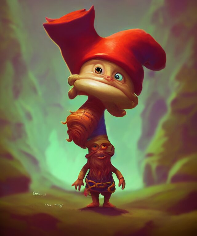 Lexica - A gnomish creature in a pixar artstyle, adorable and whimsical ...