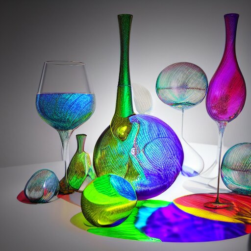 Lexica - Glass art, colorful glass art, caustics, beautiful lighting ...