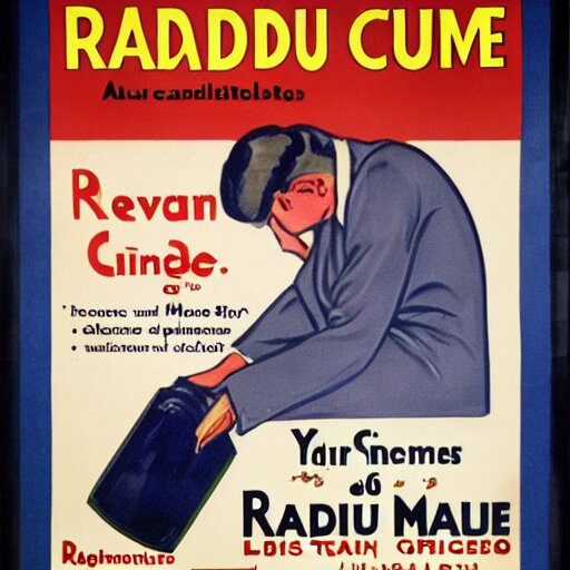 Lexica - Year 1 9 2 8 commercial poster for radium miracle cure