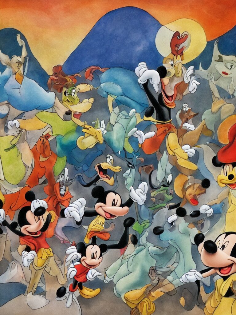 opposites, inspired by disney concept artists, blunt borders, ru ...