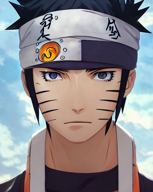 Lexica - Naruto, medium shot, visible face, detailed, perfectly shaded, perfectly shaded face ...