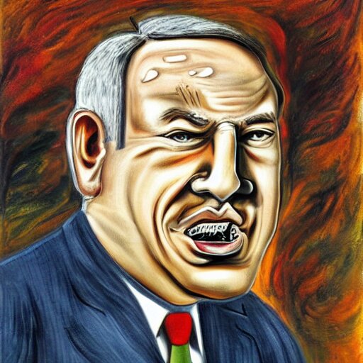 Lexica - A portrait of benjamin netanyahu melting, by salvador dali