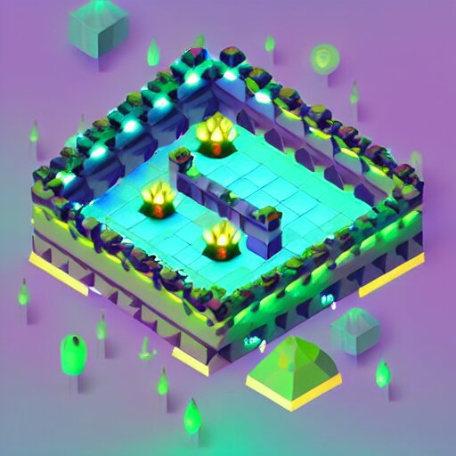 concept 2 d game asset, isometric staircase blocks, organic isom ...
