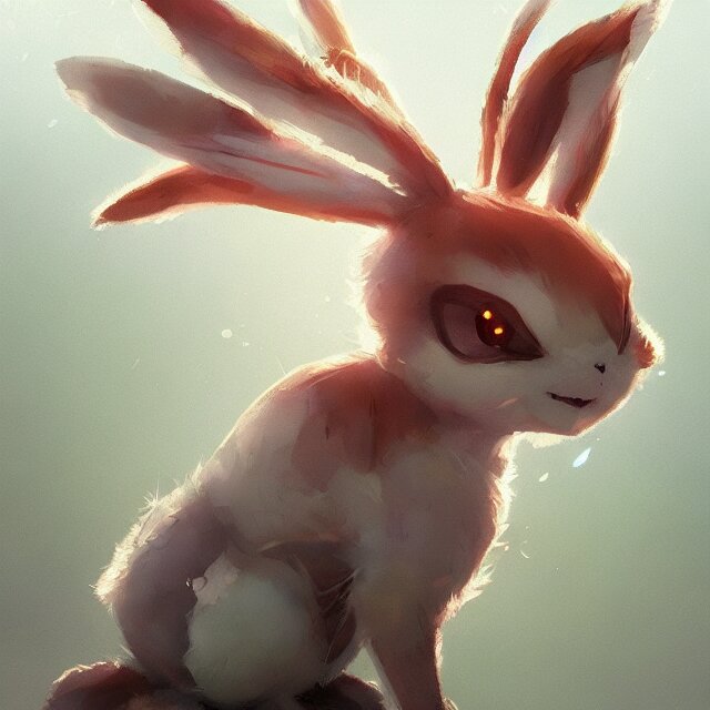 Lexica - A beautiful portrait of a single cute pokemon bunny. character ...