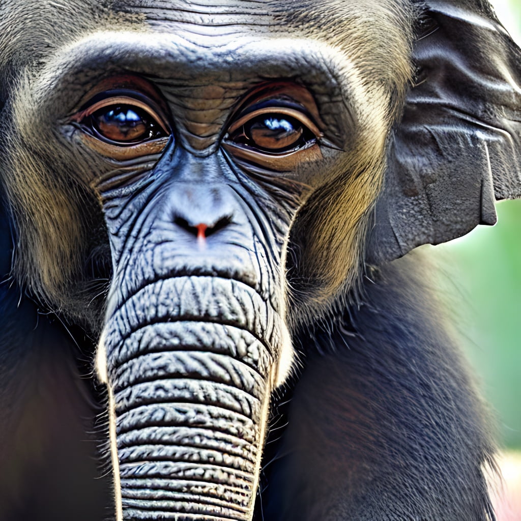 Lexica - A monkey combined with an elephant