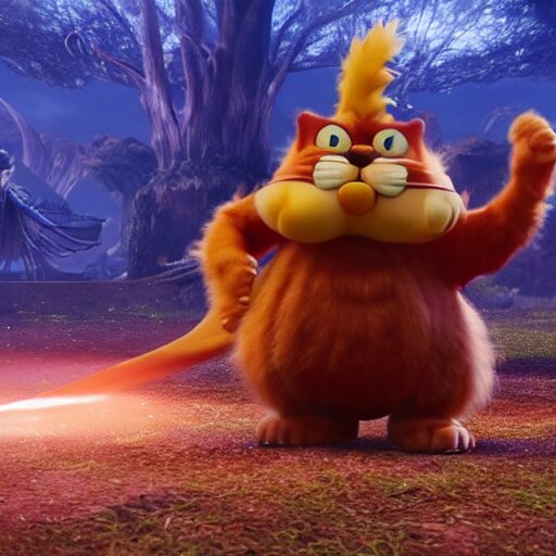 Lexica - Garfield as final fantasy boss, garfield the cat as a boss in ...