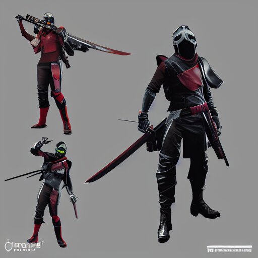 Lexica - Destiny 2 hunter wielding a katana in an action pose ...