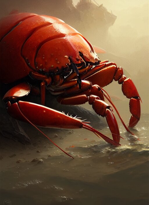 Lexica - Portrait of epic lobster. highly detailed, digital painting ...