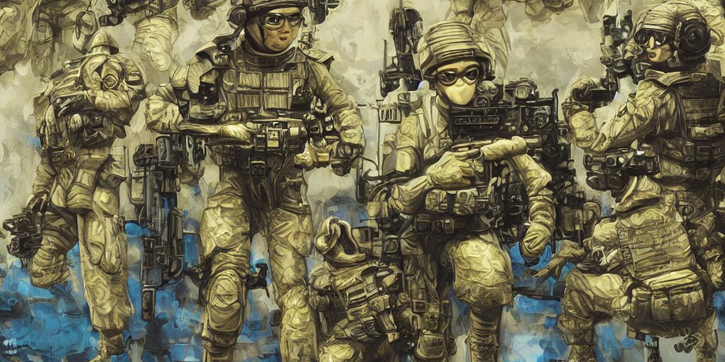 Lexica - Military sci fi muppet special forces soldiers,inks,octane ...