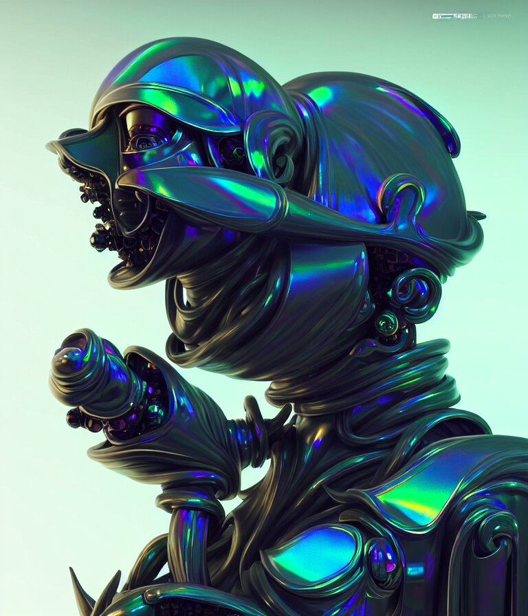 Lexica - Front shot of a court jester character, holographic crystals ...