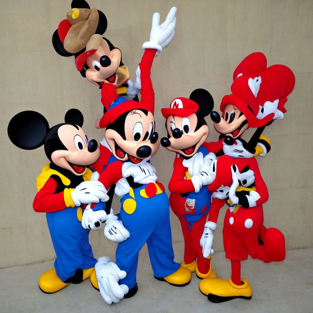 Lexica - Mickey mouse & super mario hybrid