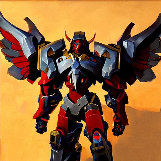 Lexica - Greg manchess portrait painting of armored magnus the red with ...