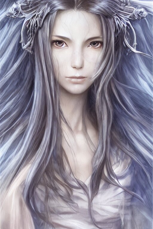 Lexica - Belldandy ah my goddess! casts a magical spell, windy floating ...