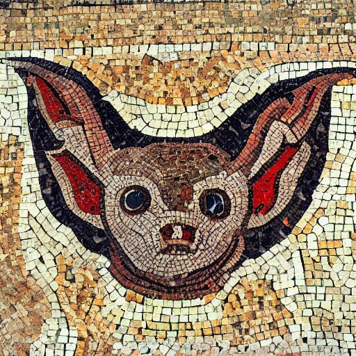 Lexica - Medium shot Mosaic depicting a cute realistic adorable vampire ...