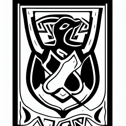 Lexica - Vector image of a symbolic black salamander fictional guild ...