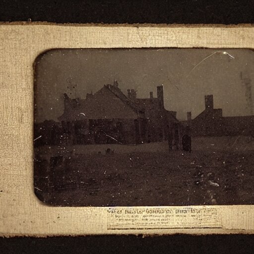 Lexica - First photograph ever taken, grainy, blurry, 1840s