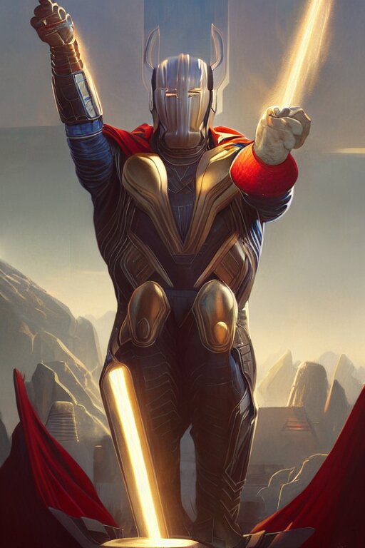 Lexica - Elon musk as thor, marvel character, realistic portrait ...