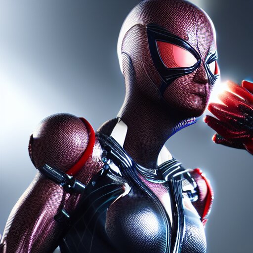 Lexica - Ayumi Hamasaki as spiderwoman terminator , muscle extremely ...