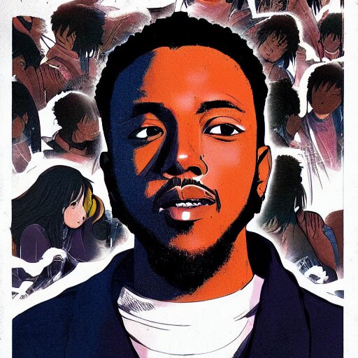 Lexica - Anime key visual of kendrick lamar, pixiv