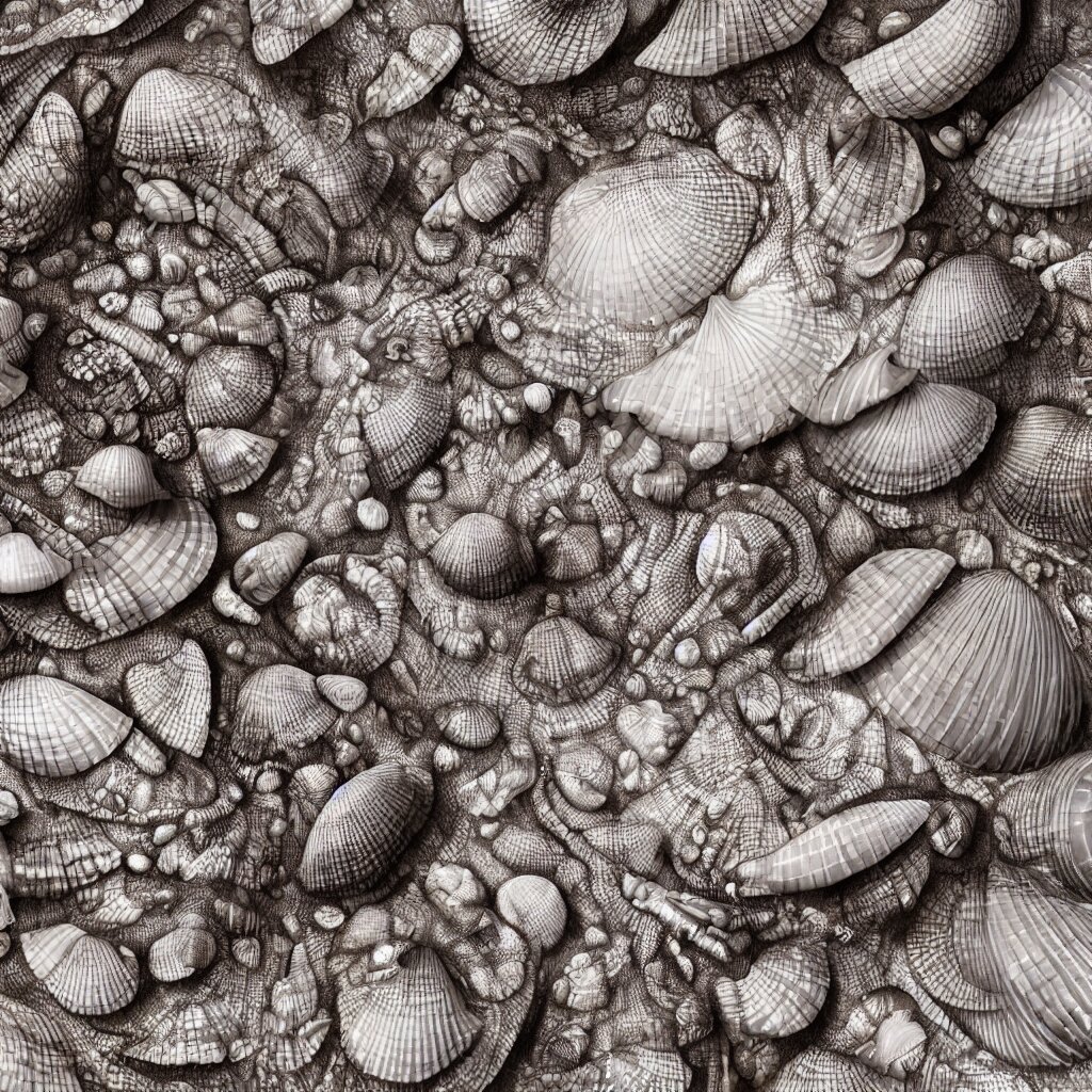 Lexica - Geometric single sea shell by ernst haeckel, modeled in 3 d ...