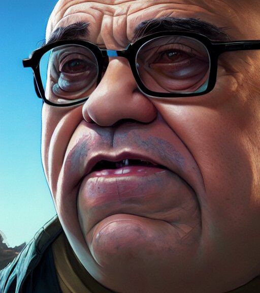 Lexica - Highly detailed portrait of Danny DeVito, in GTA V, Stephen ...