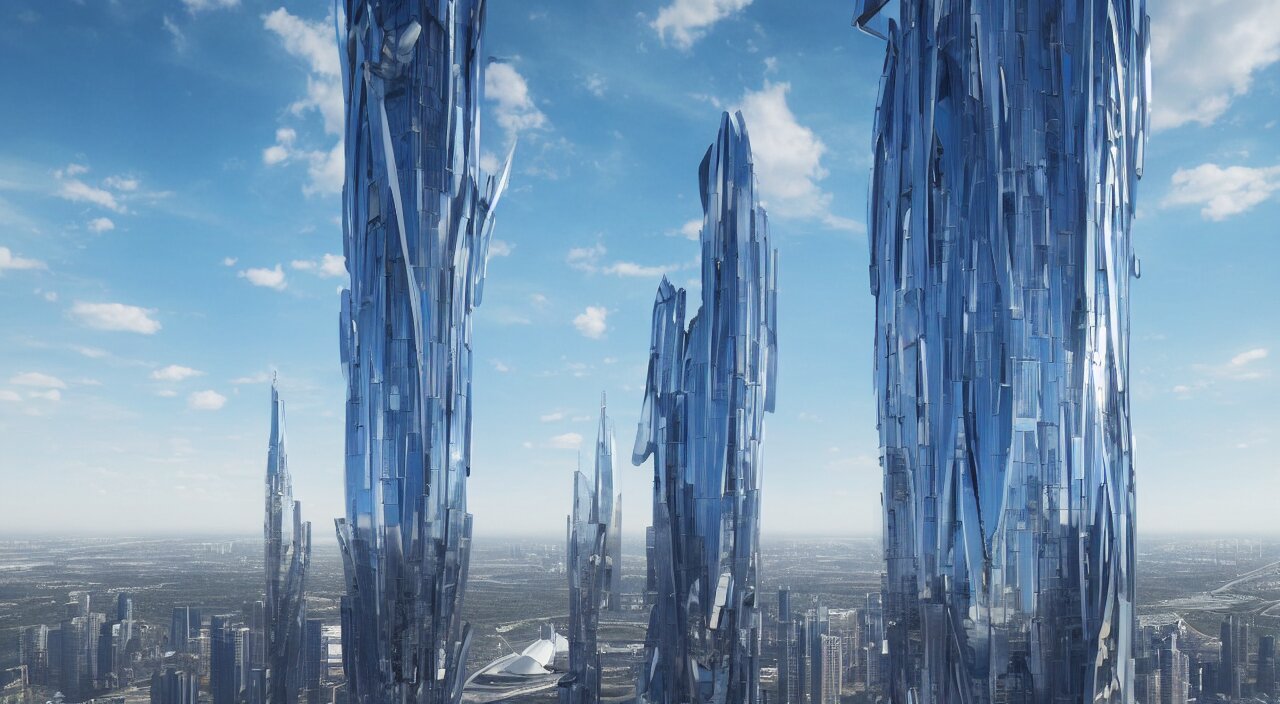 Lexica - Ultra realistic cg rendering of a futuristic tower with ...