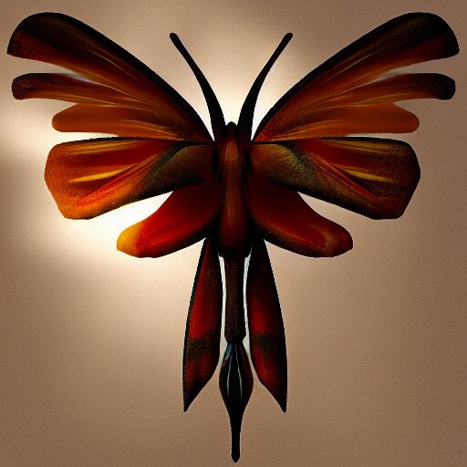 Lexica - A phoenix butterfly with six wings ， trending on art station ...