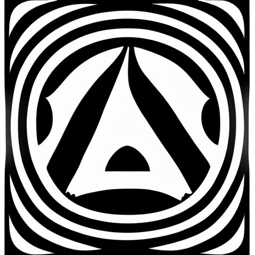 black and white minimal animal symbol by karl gerstner, monochro ...
