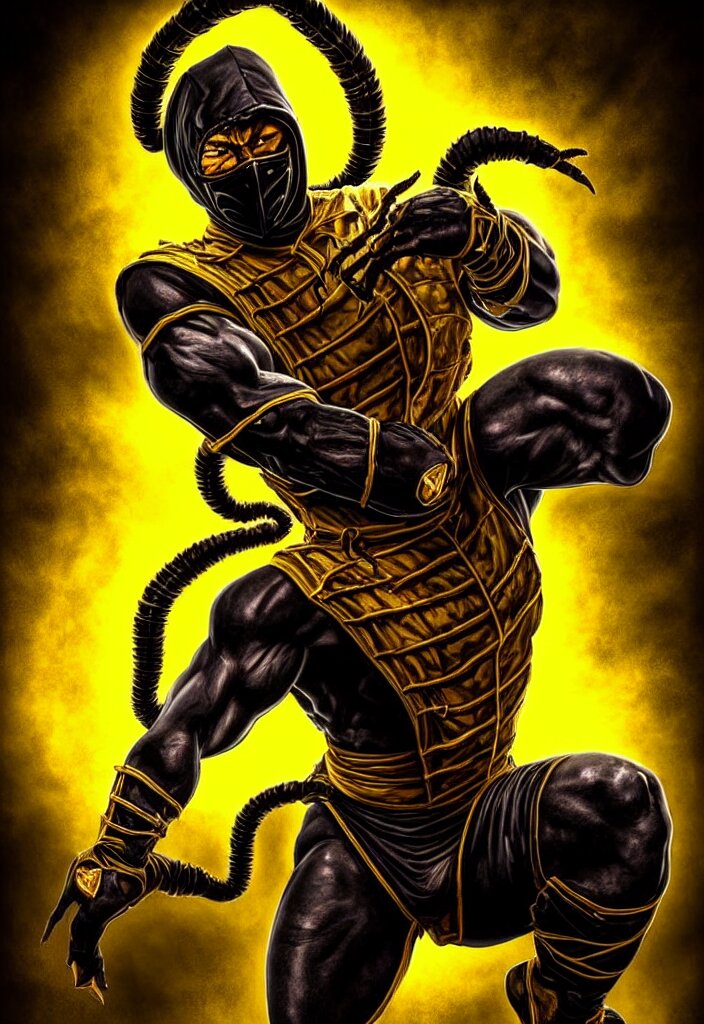 Lexica - Full body, full figure portrait of classic scorpion from ...