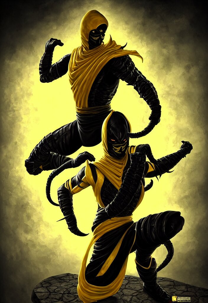 Lexica - Full body, full figure portrait of classic scorpion from ...