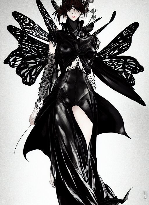 Lexica - Portrait of an anthropomorphic butterfly in silk ornate robe ...