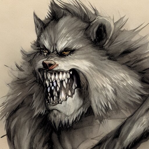 Lexica - Fuzzy furry ears werewolf lycanthrope grinning razorpunk vile ...