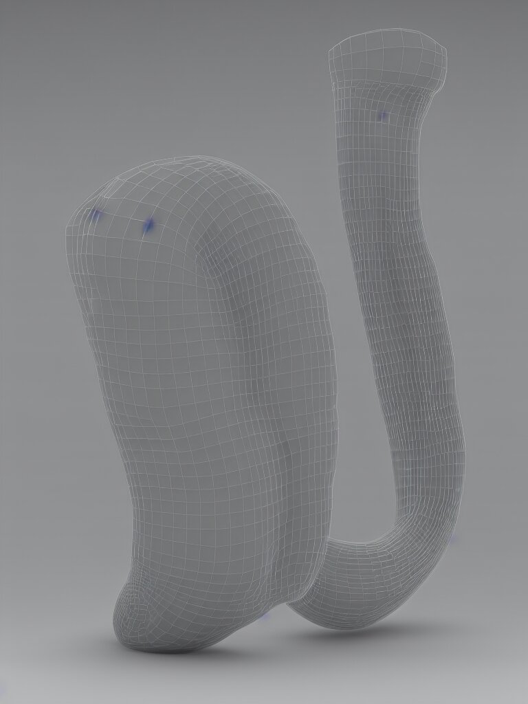 Lexica - A 3d model of a tube shape, straight smooth vertical, texture ...