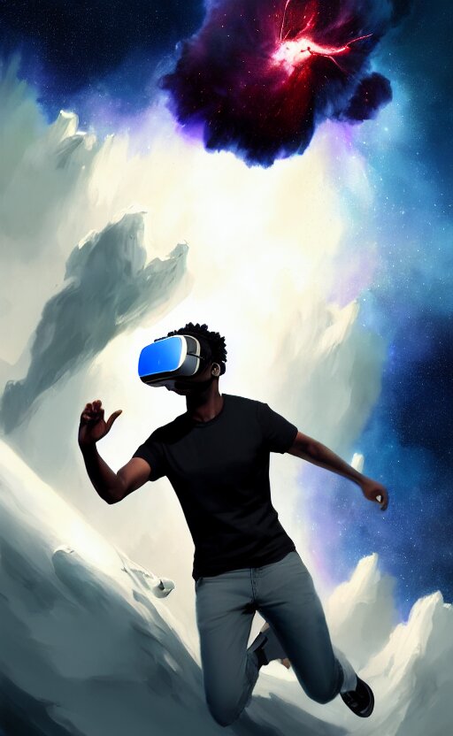 Lexica - Handsome black genius hacking the metaverse, vr headset, white ...