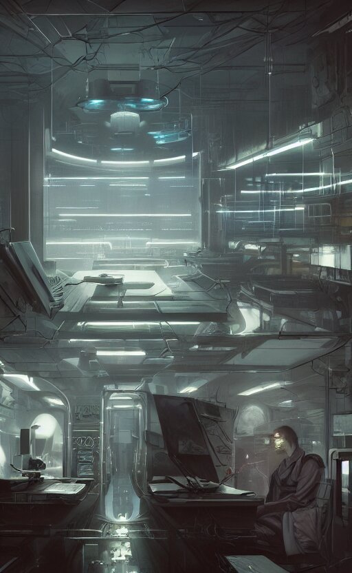 Lexica - A human brain in a cyberpunk research lab, masterpiece digital ...