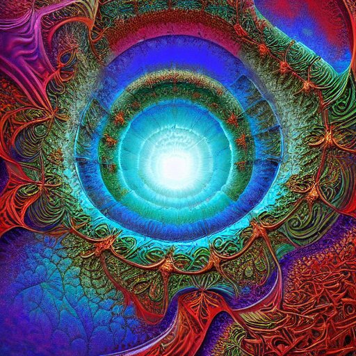 Lexica - A beautiful 3 d painting of a sprawling intricate fractal ...