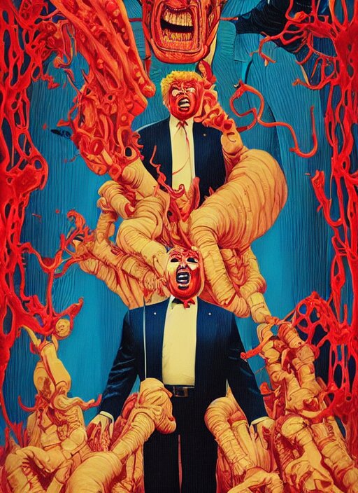 Lexica - Donald trump is a disgusting clown, grotesque, horror, high ...