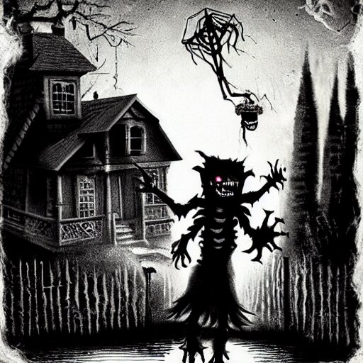 Lexica - Creepy horror illustration Steven_Stifler!! mutate into greedy ...