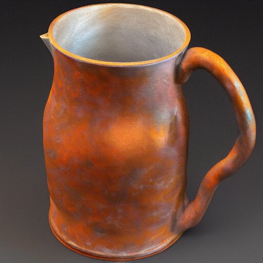 Lexica - Impressionist symetrical paris steel jug, by egon schiele and ...