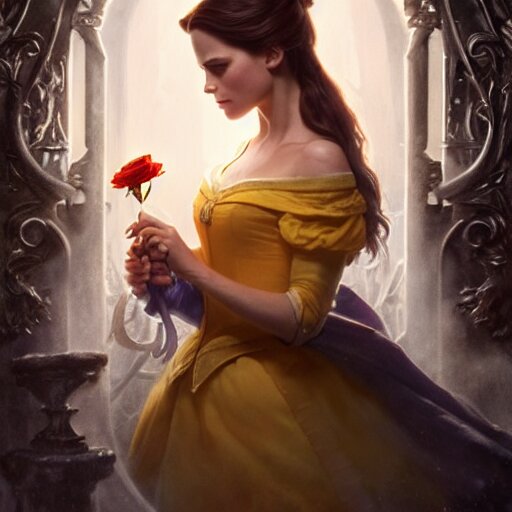 Lexica - Belle beauty and the beast ; ultra realistic, concept art ...