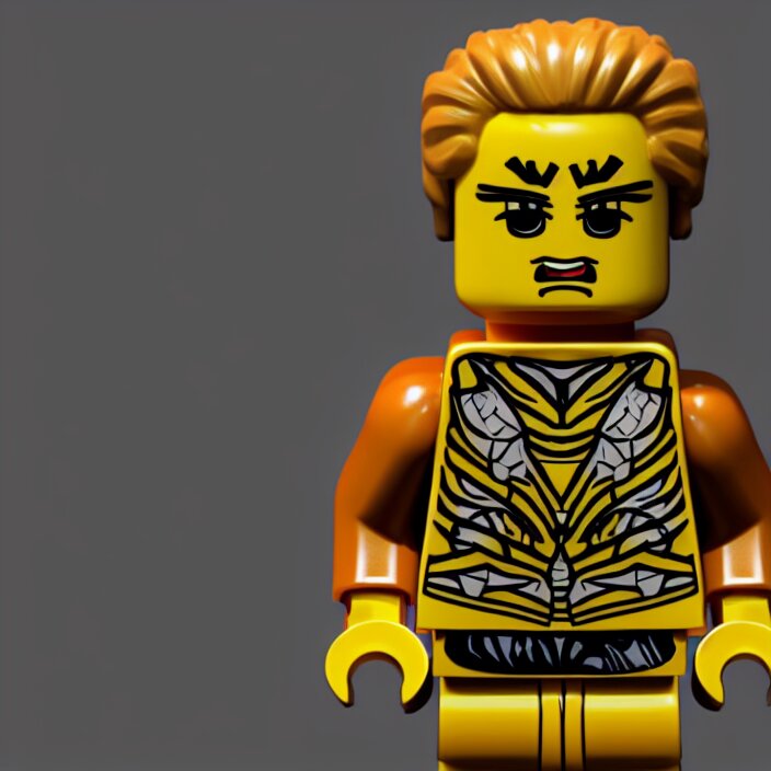 neoclassical symmetrical perfect portrait of a lego minifigure ...