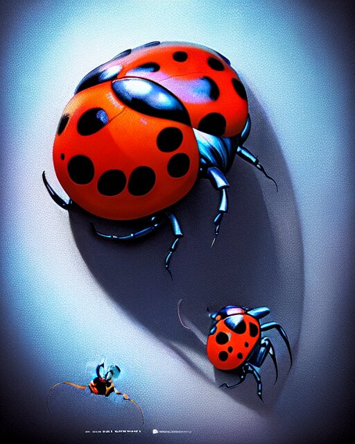 Lexica - Ladybug from another planet, (((artstation, concept art ...