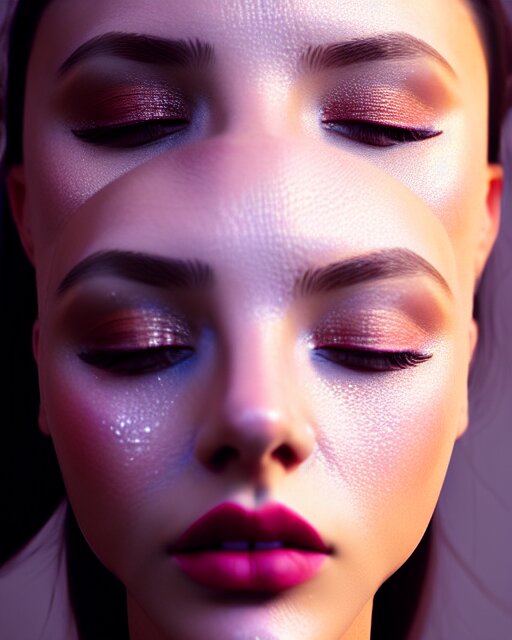 Lexica - Beautiful female, attractive facial features, close - up ...