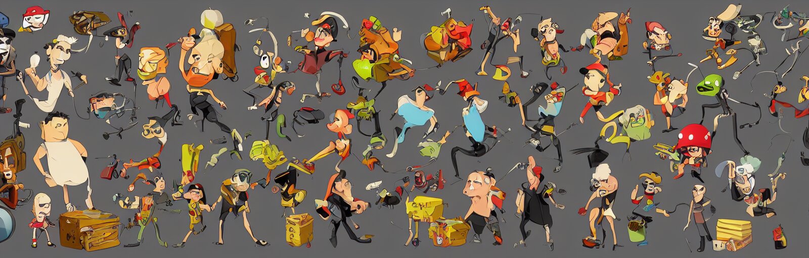 Lexica - Prop items 2d cartoon pack trending on artstation