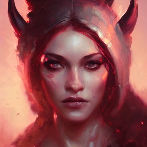 Lexica - A beautiful portrait of a devil goddess by greg rutkowski and ...