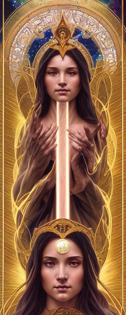Lexica - Perfectly detailed esoteric goddess of galaxies judgement ...