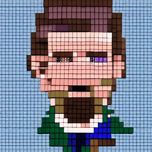 Lexica - Dr. Gregory House in Minecraft art style